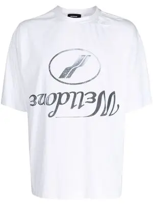 We11Done Logo-print Cotton T-shirt - White