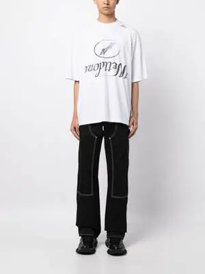 We11Done Logo-print Cotton T-shirt