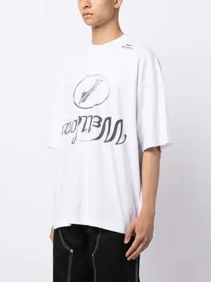 We11Done Logo-print Cotton T-shirt