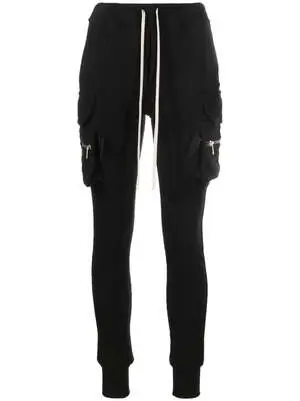 Rick Owens Drawstring Cotton Cargo Trousers