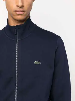 Lacoste High-neck Zip-up Sweatshirt - Blue
