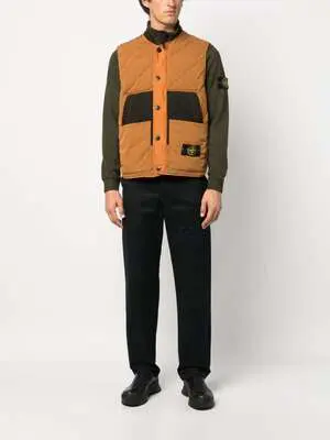 Stone Island Compass-patch Quilted Gilet