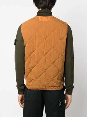 Stone Island Compass-patch Quilted Gilet