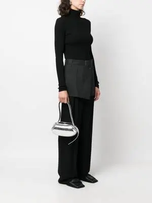 Yuzefi Cracked-leather Shoulder Bag