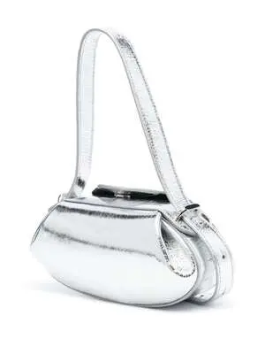 Yuzefi Cracked-leather Shoulder Bag