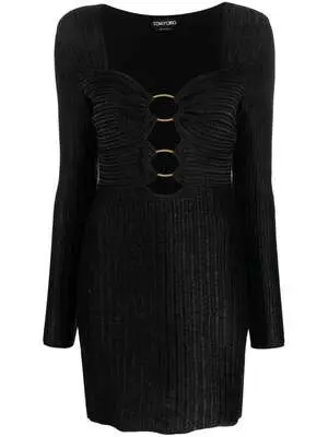 TOM FORD Metallic Heart-neck Minidress