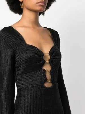 TOM FORD Metallic Heart-neck Minidress