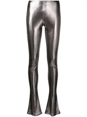 Blumarine Laminated-finish Trousers