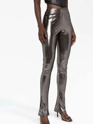 Blumarine Laminated-finish Trousers
