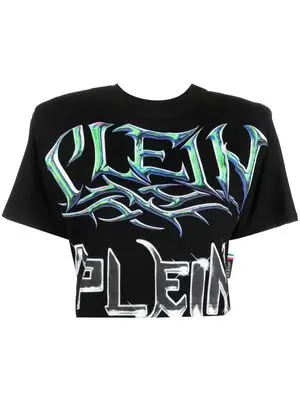 Philipp Plein Padded Shoulder T-shirts For Women