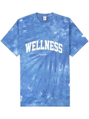 Sporty & Rich Sporty & Rich Logo-Print T-Shirt Blue