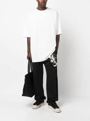 Y3 Logo-patch Cotton T-shirt
