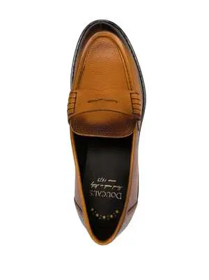 DOUCAL'S Pebbled Leather Loafers