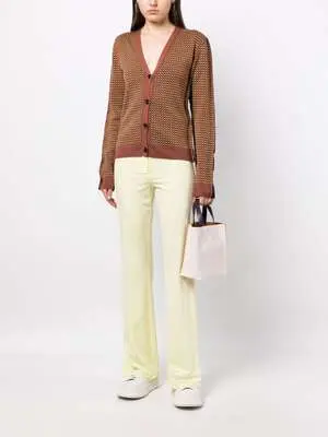 Marni Graphic-print V-neck Cardigan