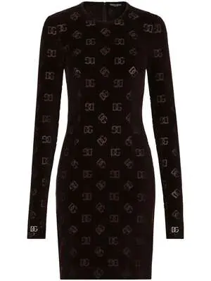 Dolce & Gabbana Monogram Jacquard Mini Dress