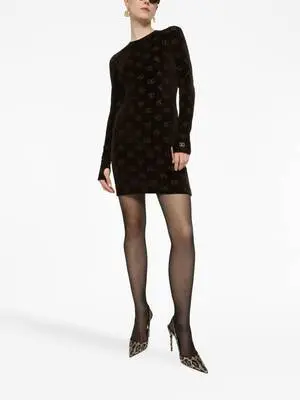 Dolce & Gabbana Monogram Jacquard Mini Dress