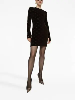 Dolce & Gabbana Monogram Jacquard Mini Dress