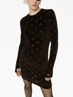 Dolce & Gabbana Monogram Jacquard Mini Dress