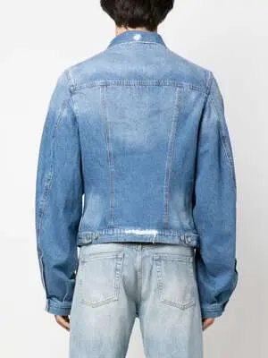 EGONLAB Ripped-detail Denim Jacket