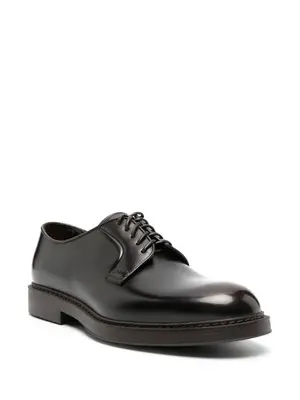 DOUCAL'S Leather Derby Shoes - Brown