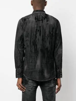 Dsquared2 Distressed-finish Denim Shirt