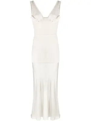 Christopher Esber Panelled V-neck Midi Dress