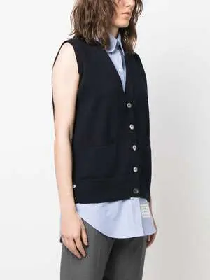 Thom Browne Milano Stitch Shirt Vest Combo