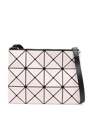 Issey Miyake Lucent Geometric-paneled Shoulder Bag - Pink