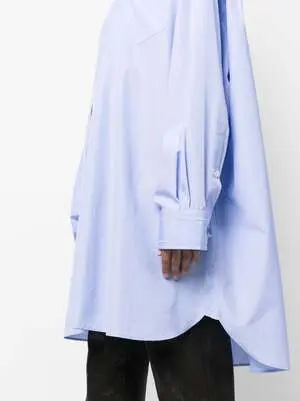 MAISON MARGIELA Longline Poplin Shirt - Blue