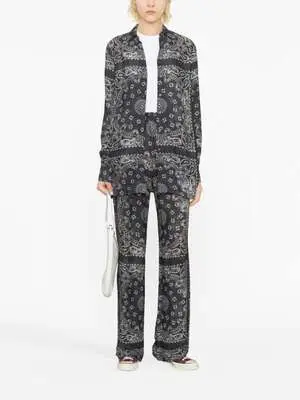 GOLDEN GOOSE Paisley-print Wide-leg Trousers