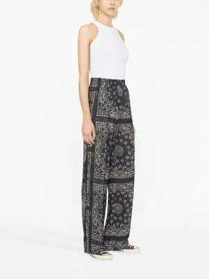 GOLDEN GOOSE Paisley-print Wide-leg Trousers
