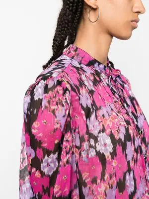 Liu Jo Floral-print Tie-neck Blouse