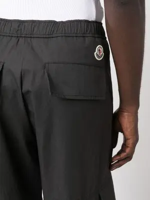 Moncler Logo-patch Cotton Cargo Trousers