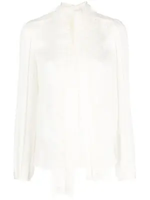 TWINSET Layered Feather-trim Blouse