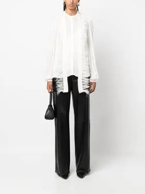 TWINSET Layered Feather-trim Blouse