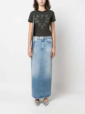 Acne Studios High-waisted Denim Maxi Skirt