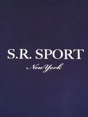 SPORTY & RICH Logo-print Crew-neck Sweatshirt