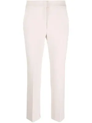 Peserico High-waisted Straight-leg Trousers - Neutrals
