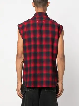 MAISON MARGIELA X Pendleton Checked Sleeveless Shirt