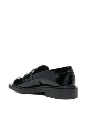 3JUIN Square-toe 35mm Leather Loafers - Black
