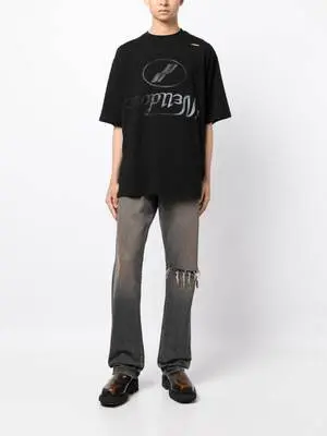 We11Done Logo-print Cotton T-shirt
