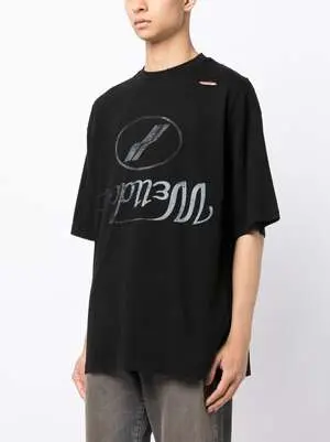 We11Done Logo-print Cotton T-shirt