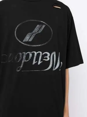 We11Done Logo-print Cotton T-shirt