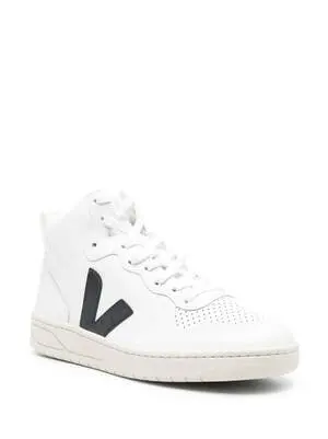 VEJA V-15 High-top Sneakers - White
