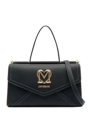 Moschino Logo Plaque Envelope Tote Bag