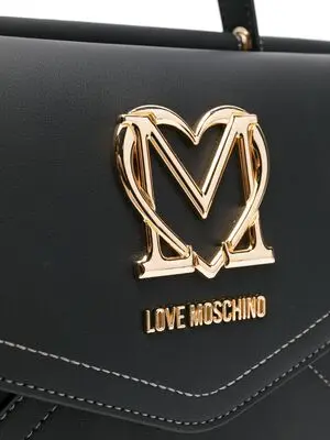 Moschino Logo Plaque Envelope Tote Bag