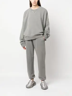 ENTIRE STUDIOS Mélange-effect Cotton Sweatshirt - Grey
