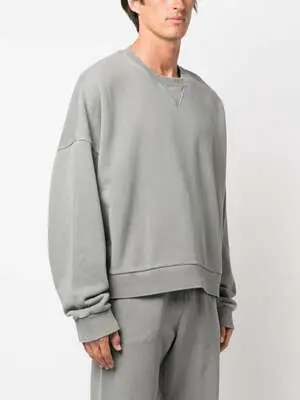 ENTIRE STUDIOS Mélange-effect Cotton Sweatshirt - Grey