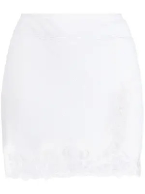 Alexander Wang Corded-lace High-waist Mini Skirt - White