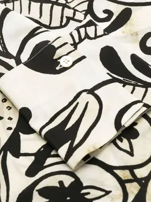 F.R.S FOR RESTLESS SLEEPERS Floral-print Silk Shirt